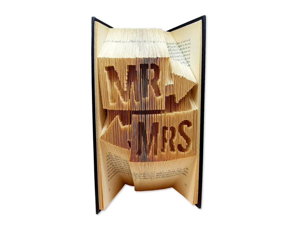 Mr & Mrs - Book folding pattern - Folded Book Art – FoldedBookArt