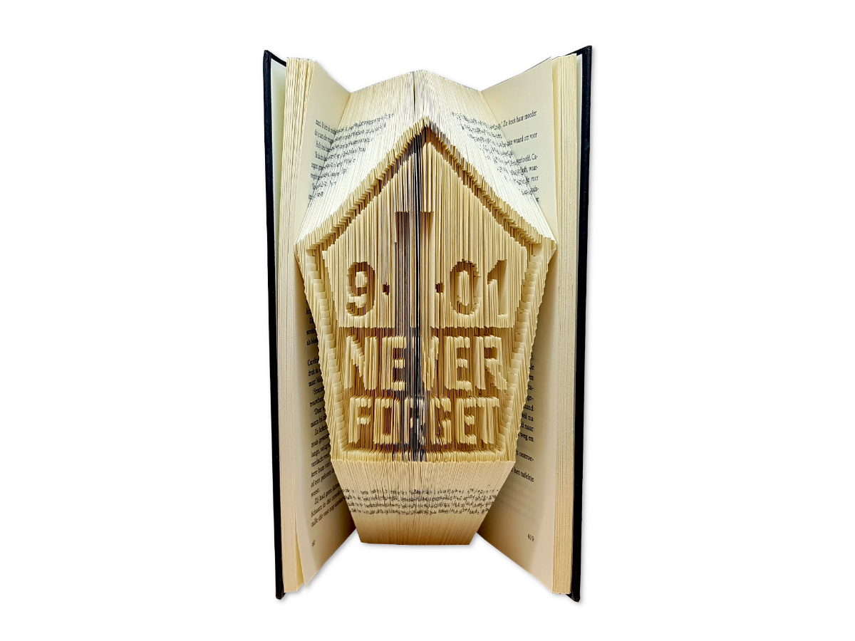 Never forget 9/11 - Book folding pattern - Folded Book Art – FoldedBookArt