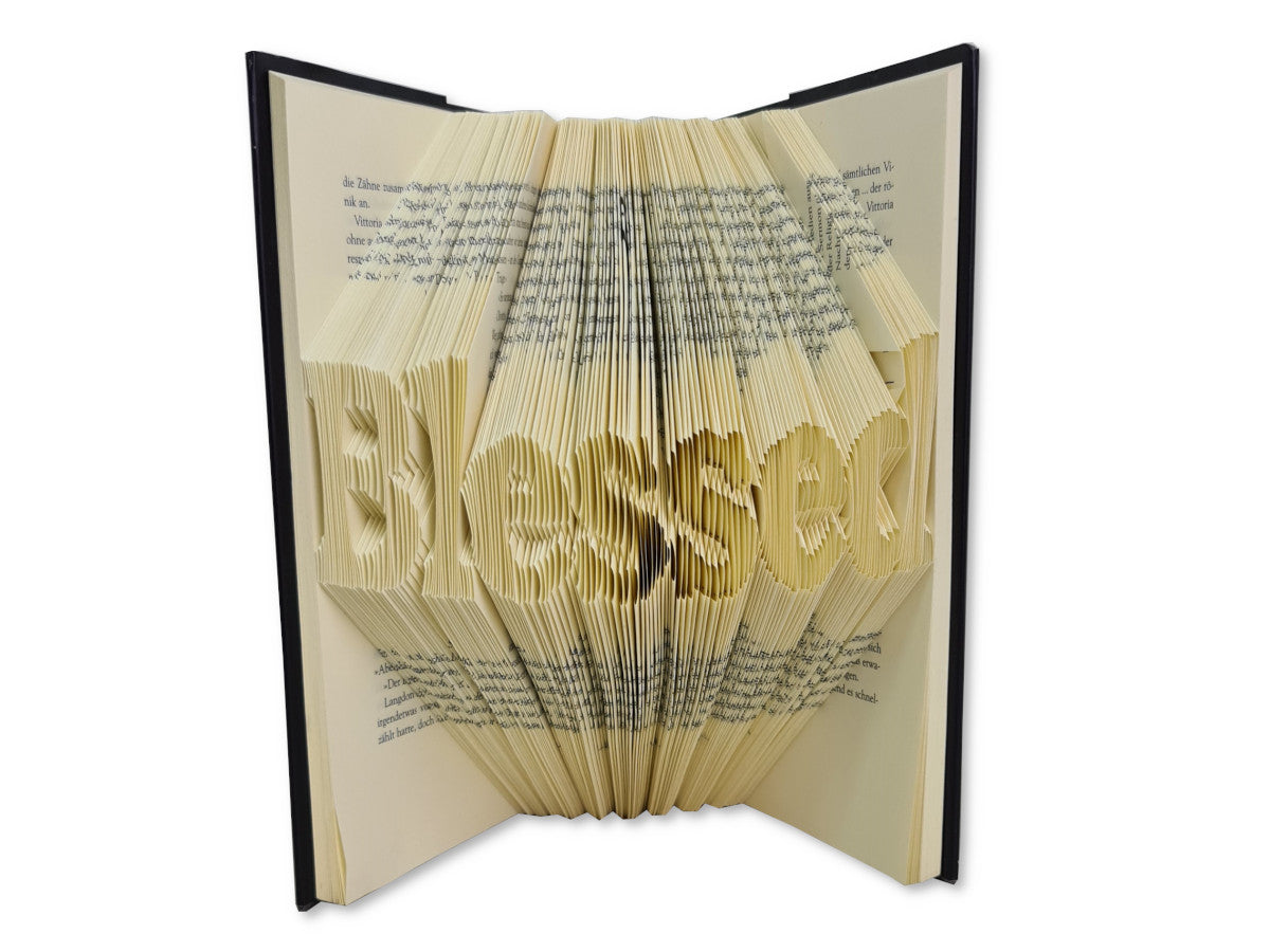 Blessed - Book folding pattern - Folded Book Art – FoldedBookArt