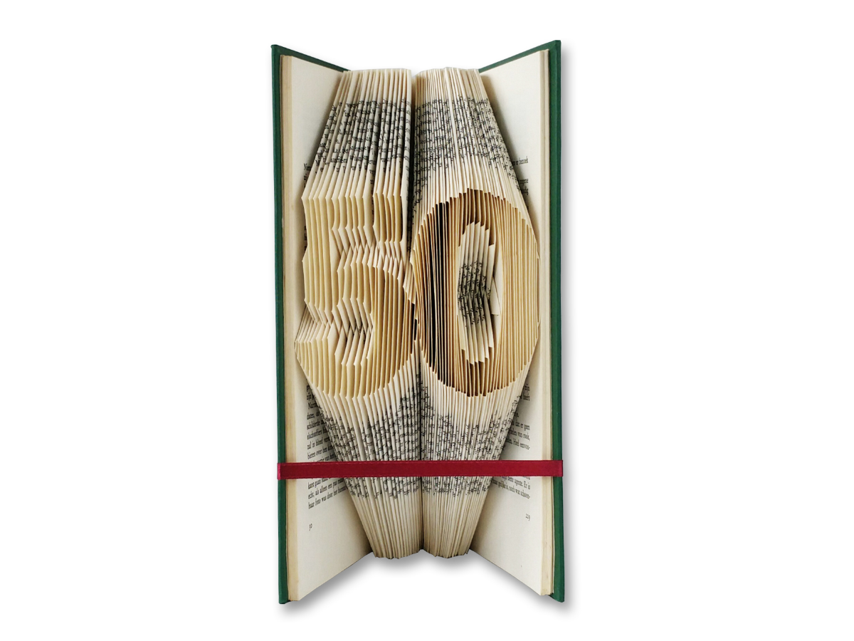 Number 50 - Book folding pattern - Folded Book Art – FoldedBookArt