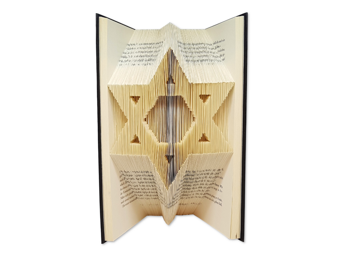 Star of David - Book folding pattern - Folded Book Art – FoldedBookArt